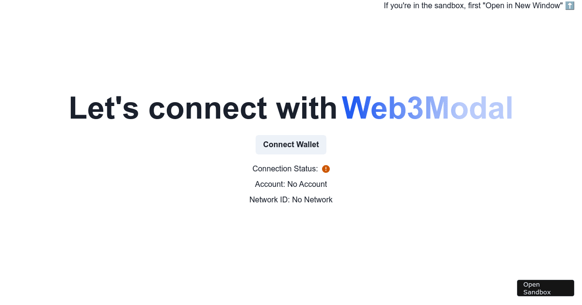 web3modal-demo - Codesandbox