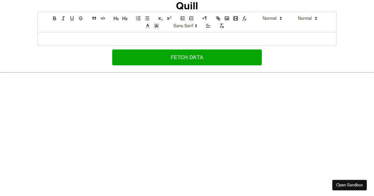 Quill (forked) - Codesandbox