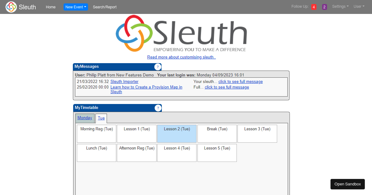 Sleuth 12a old phase 1 - Codesandbox