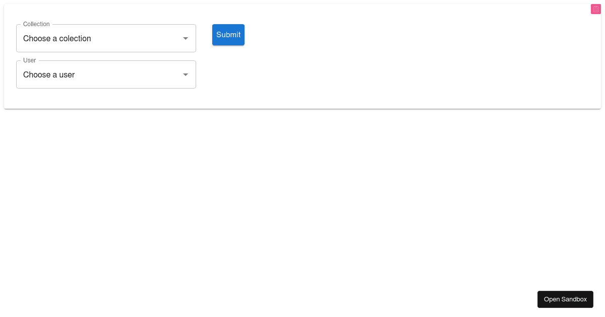 Autocomplete training - Codesandbox