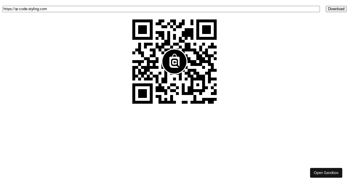 qr-code-styling-react-example (forked) - Codesandbox