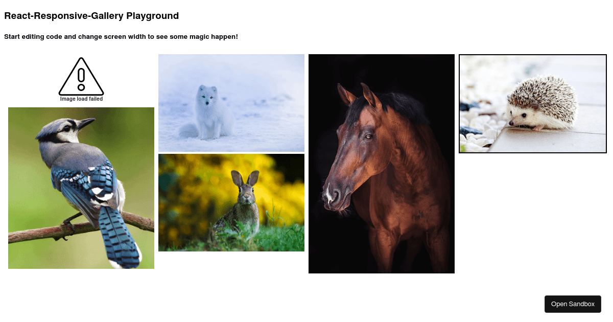 react-responsive-gallery (forked) - Codesandbox