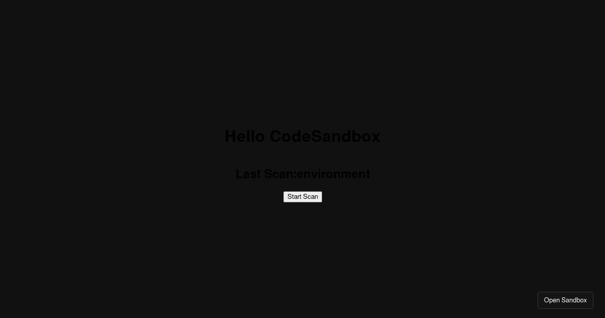 React Qr Reader Codesandbox