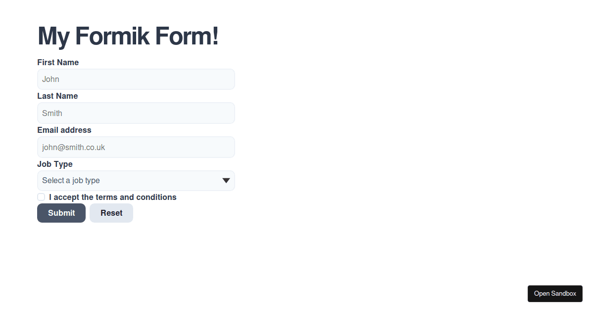 formik-v2-tutorial-final - Codesandbox