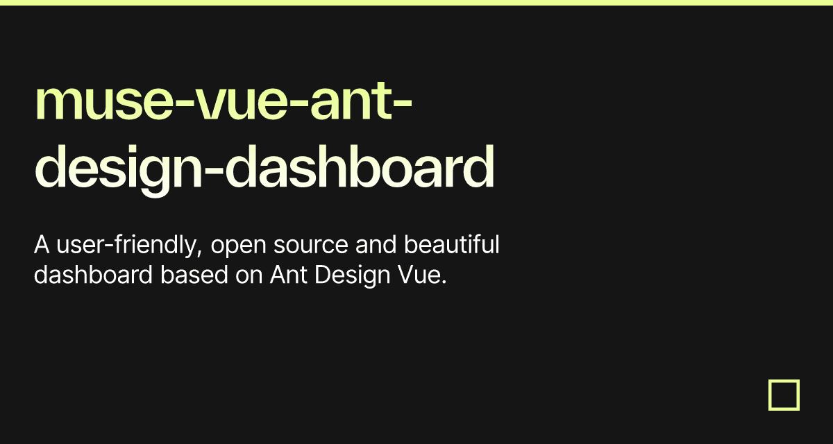 muse-vue-ant-design-dashboard - Codesandbox