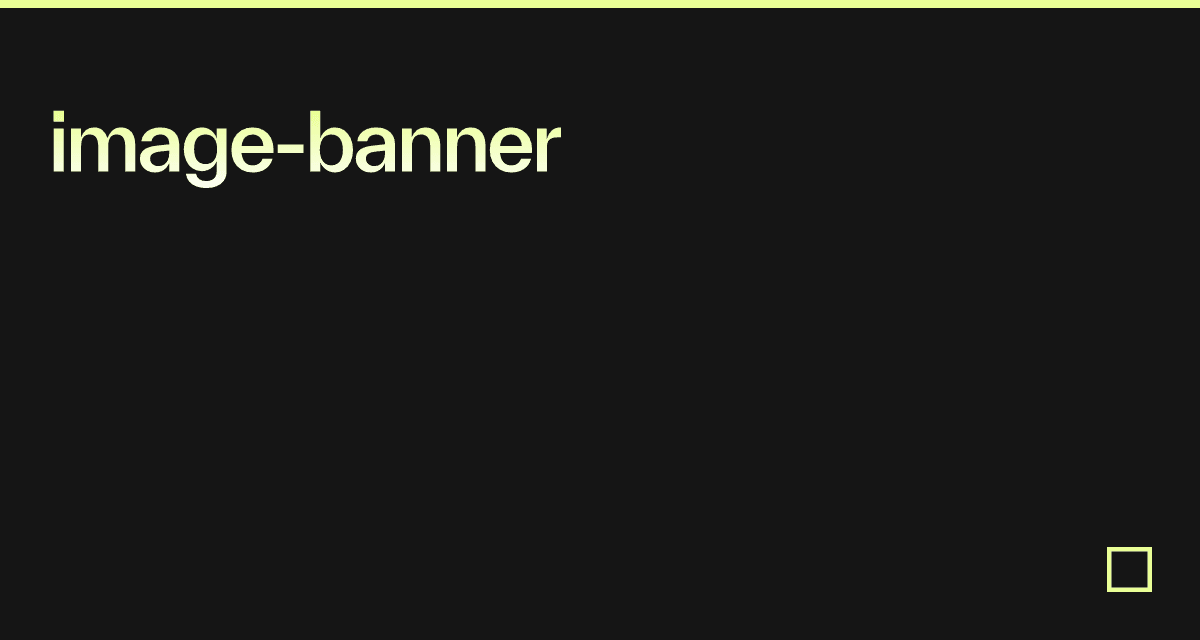 image-banner - Codesandbox