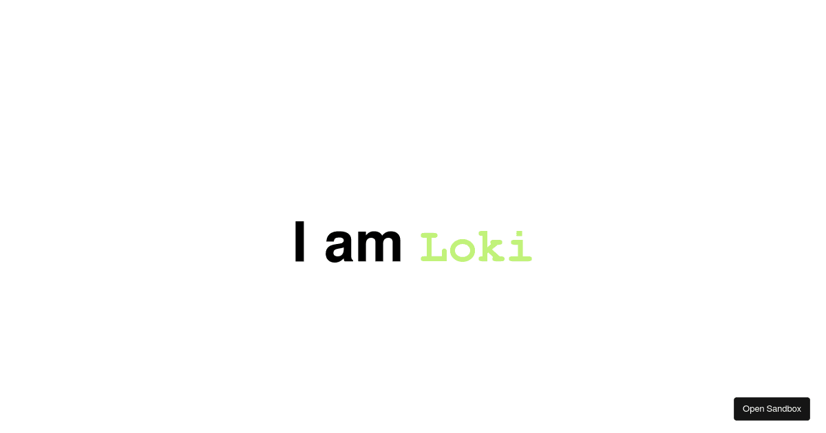 Loki By UseEffect - Codesandbox