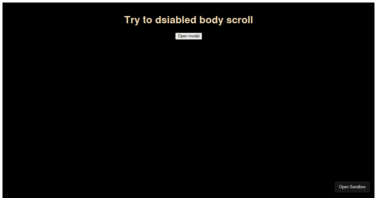 react-modal--try-disabled-scroll - Codesandbox