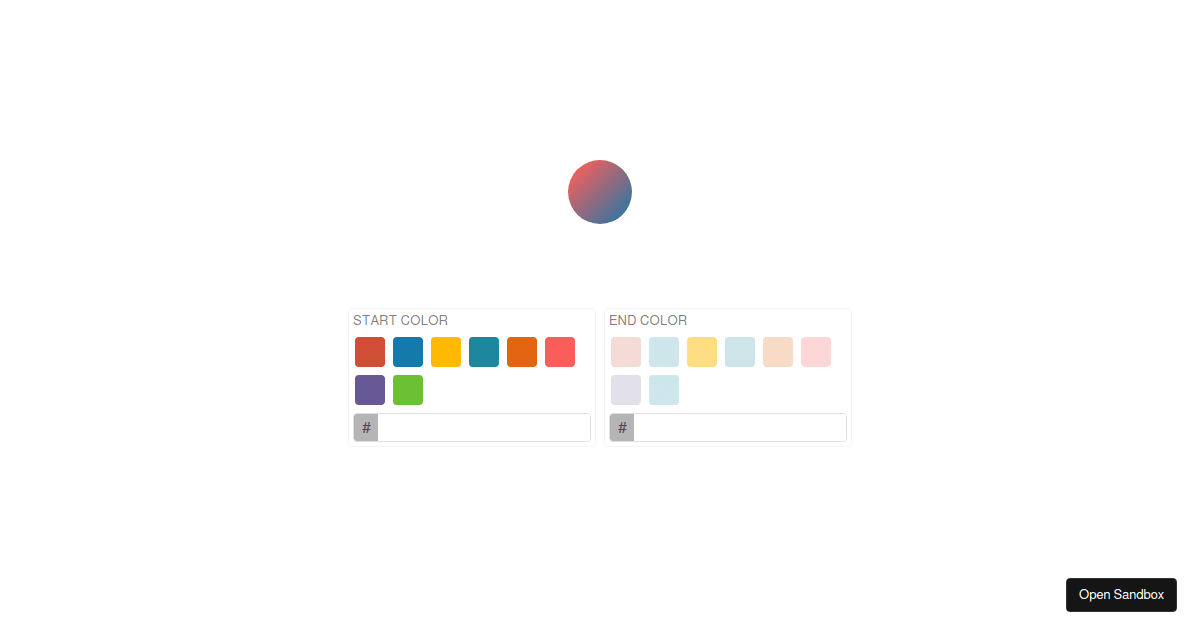 Gradient Picker - Codesandbox