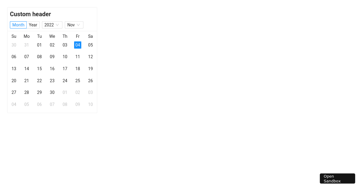 Customize Header - antd@4.24.0 - Codesandbox Customize Header - antd@4.24.0 - Codesandbox