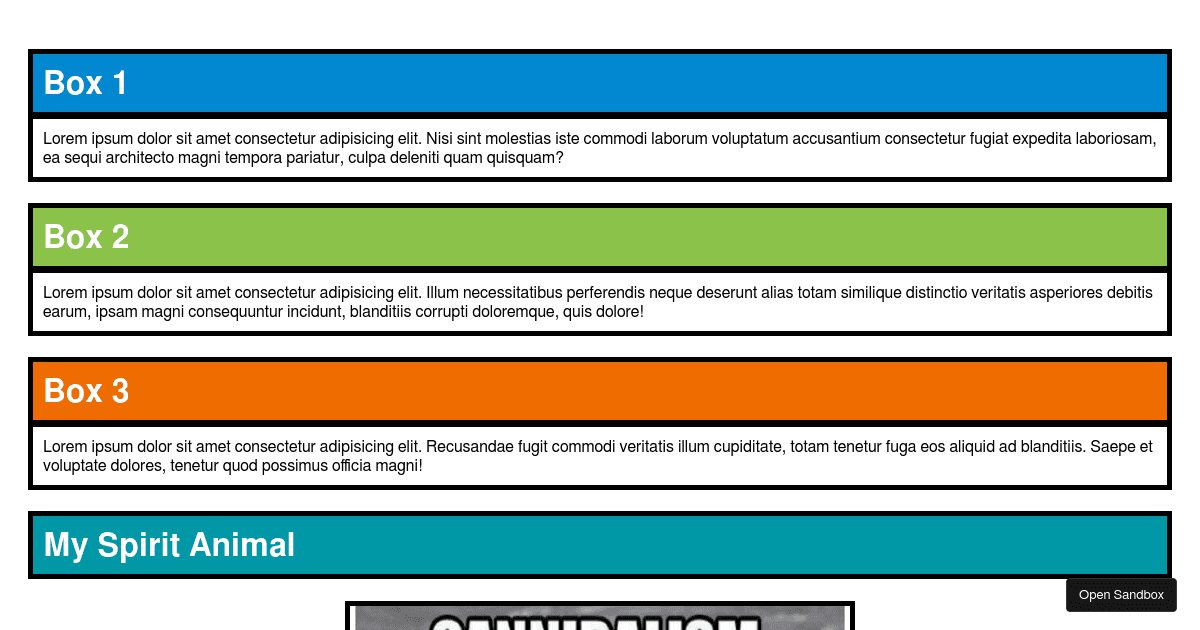 Css Challenge 4 Dmjr Codesandbox