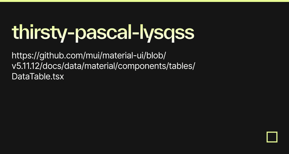 thirsty-pascal-lysqss - Codesandbox