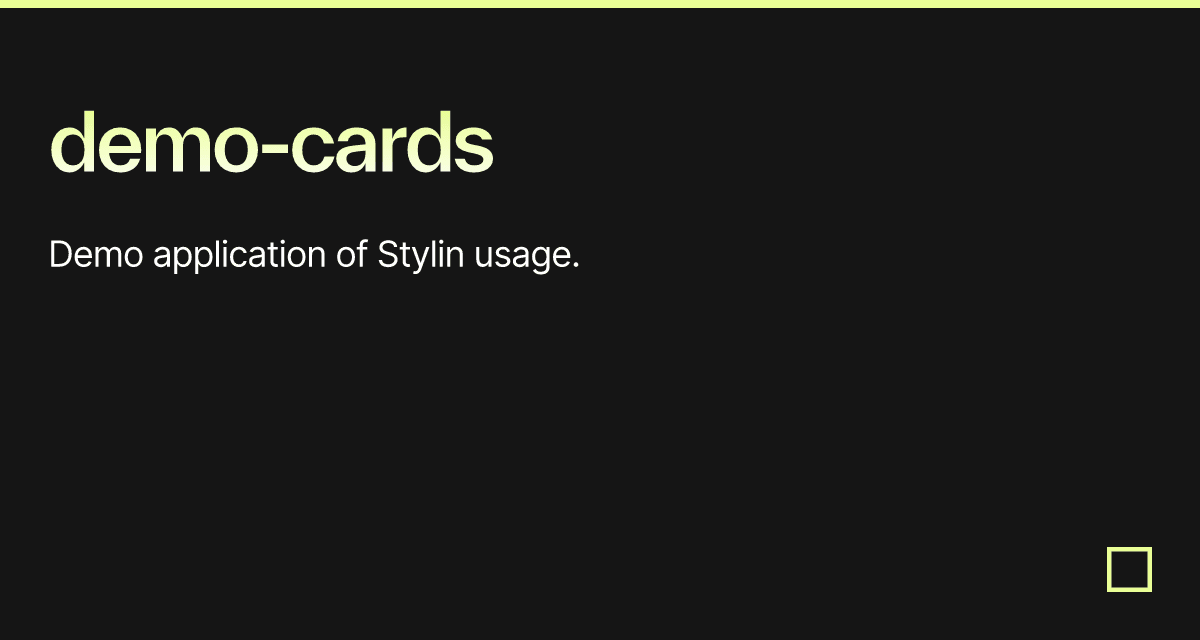 demo-cards - Codesandbox