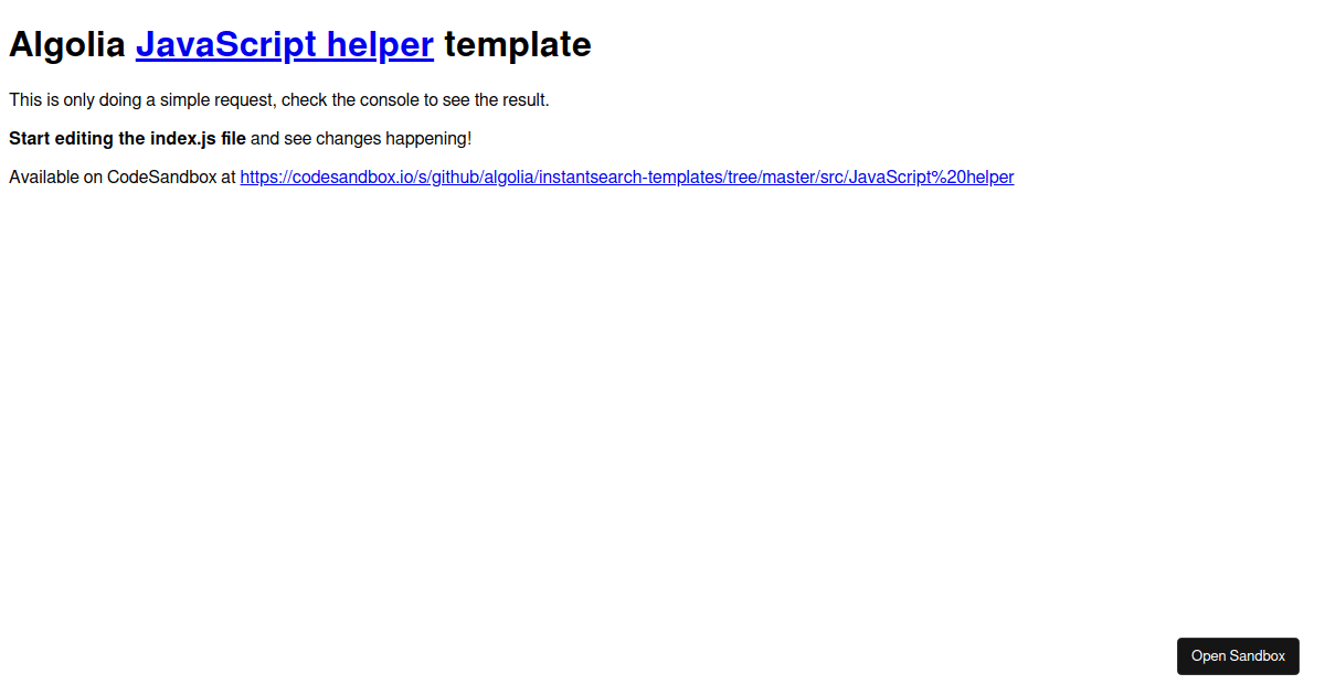 javascript-helper-template - Codesandbox