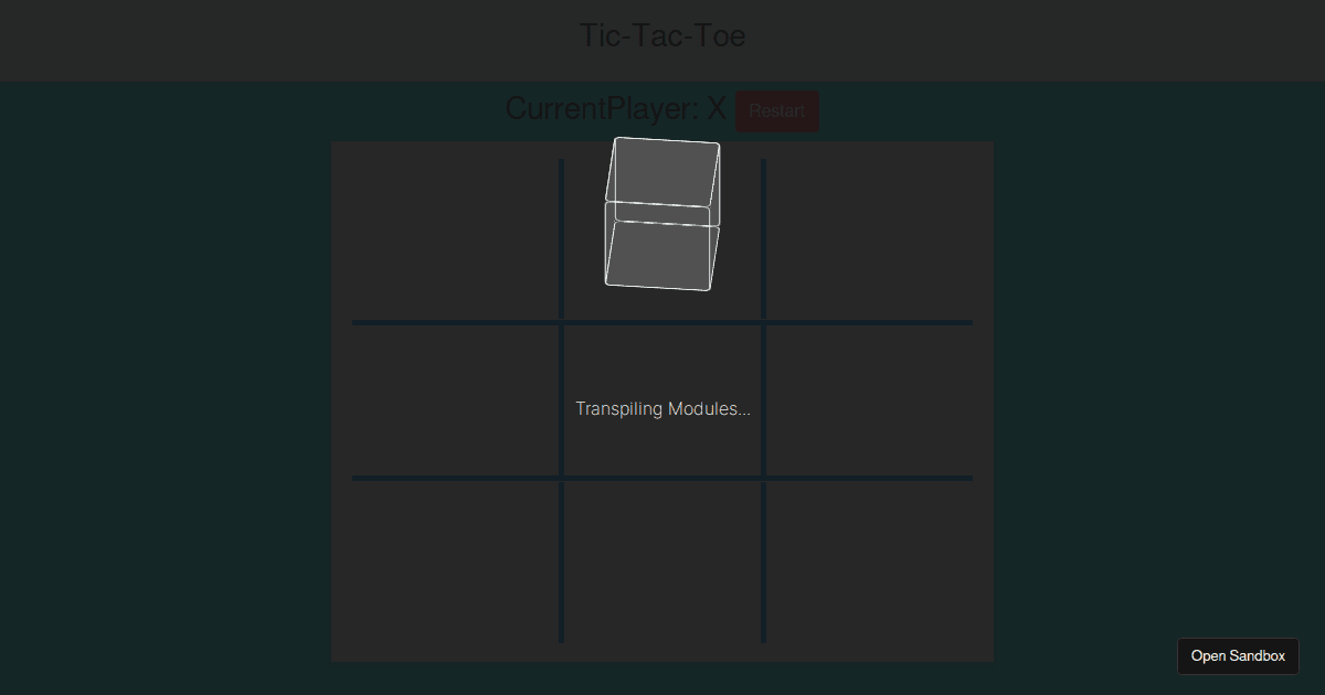 Tic Tac Toe React Codesandbox