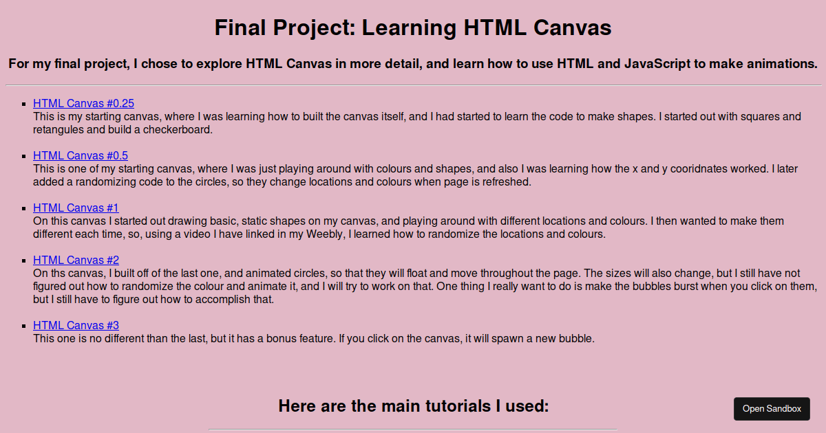 Shah HTML Canvas Final Project - Codesandbox