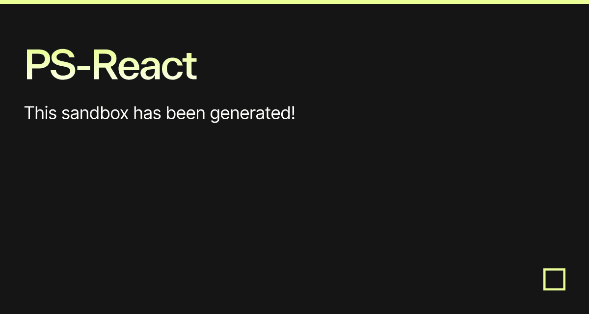 PS-React - Codesandbox