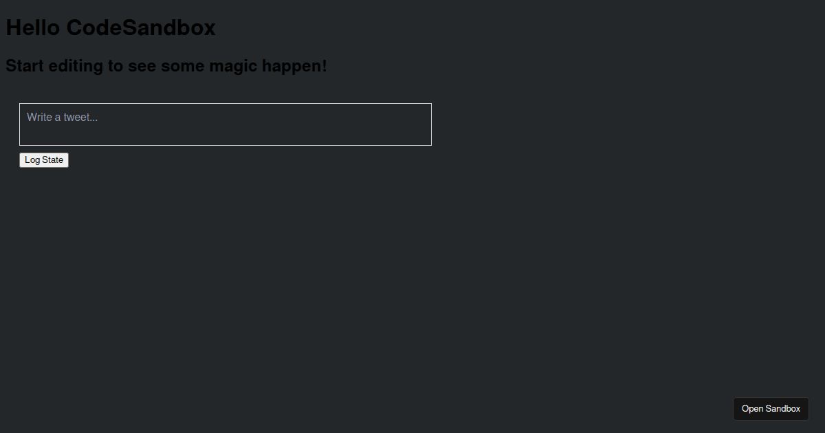 draft.js.test - Codesandbox