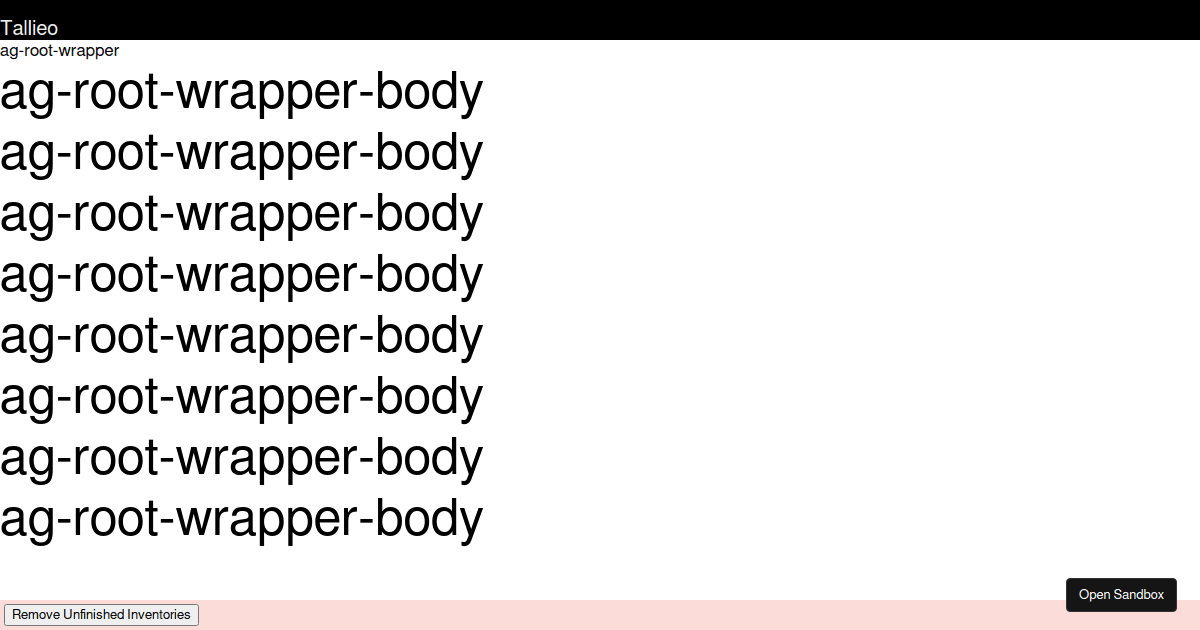 ag-grid header footer issues - Codesandbox