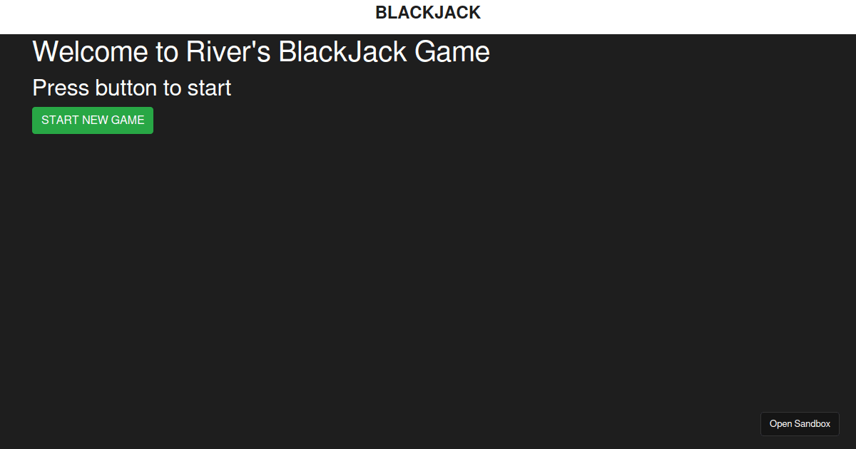 blackJack - Codesandbox