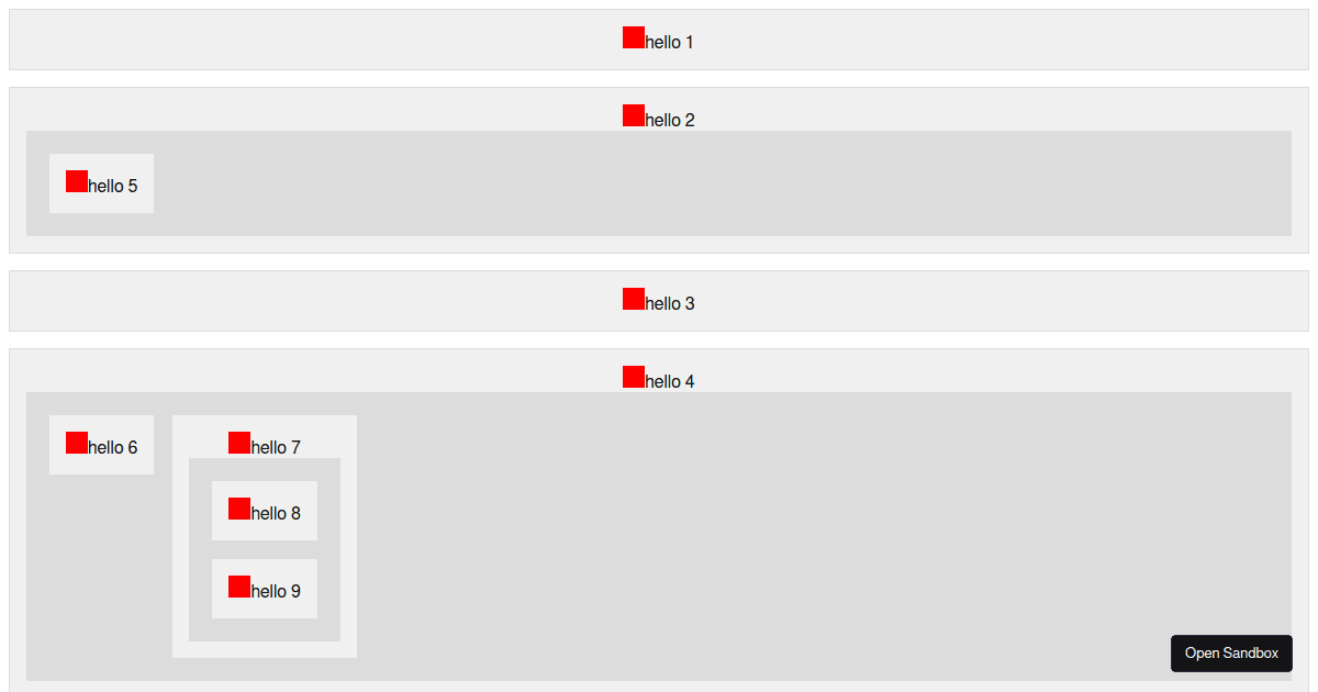 react nested dnd-kit (forked) - Codesandbox