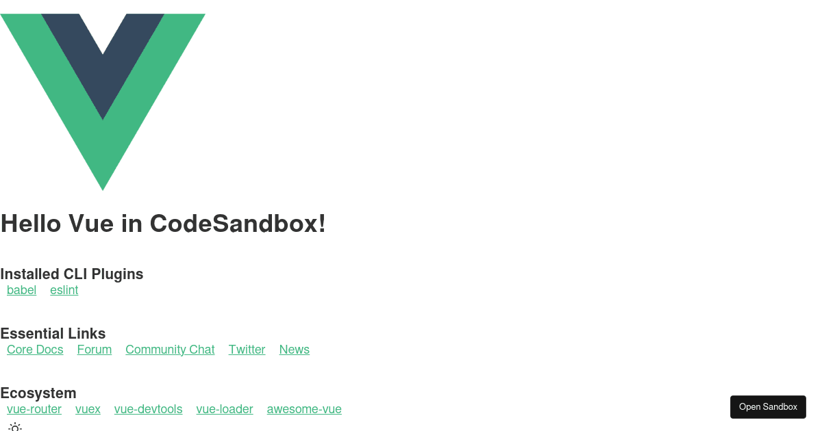 Vue With Dark Mode Forked Codesandbox