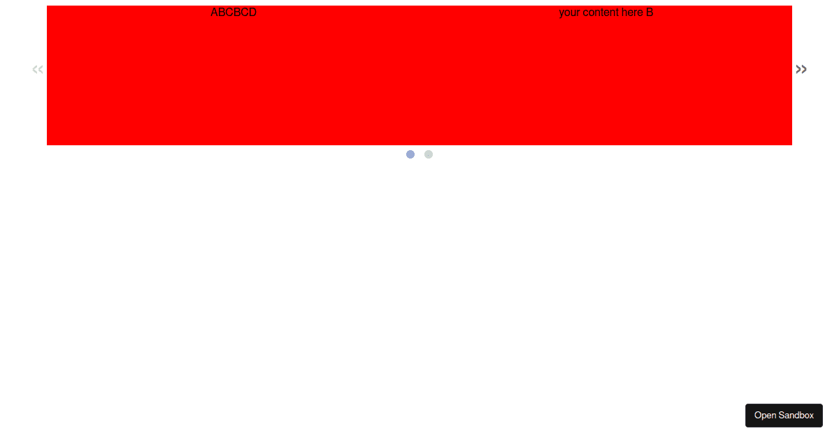 Classic carousel / glider lib - Codesandbox