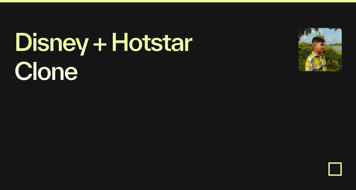 Disney + Hotstar Clone - Codesandbox