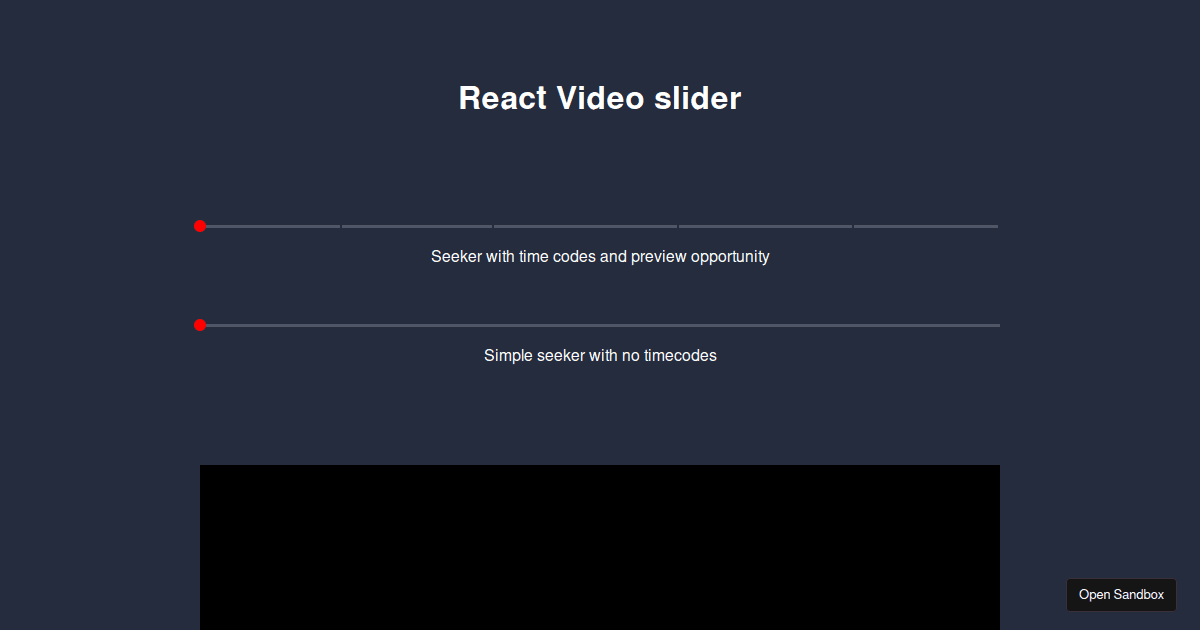 react-video-seek-slider - Codesandbox