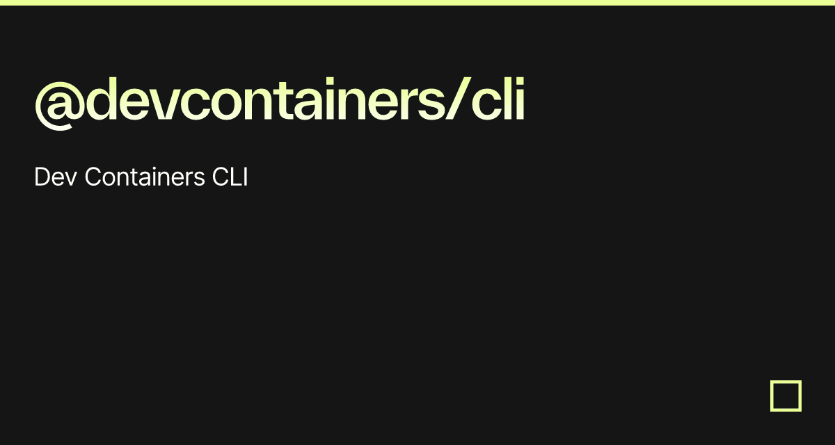@devcontainers/cli - Codesandbox