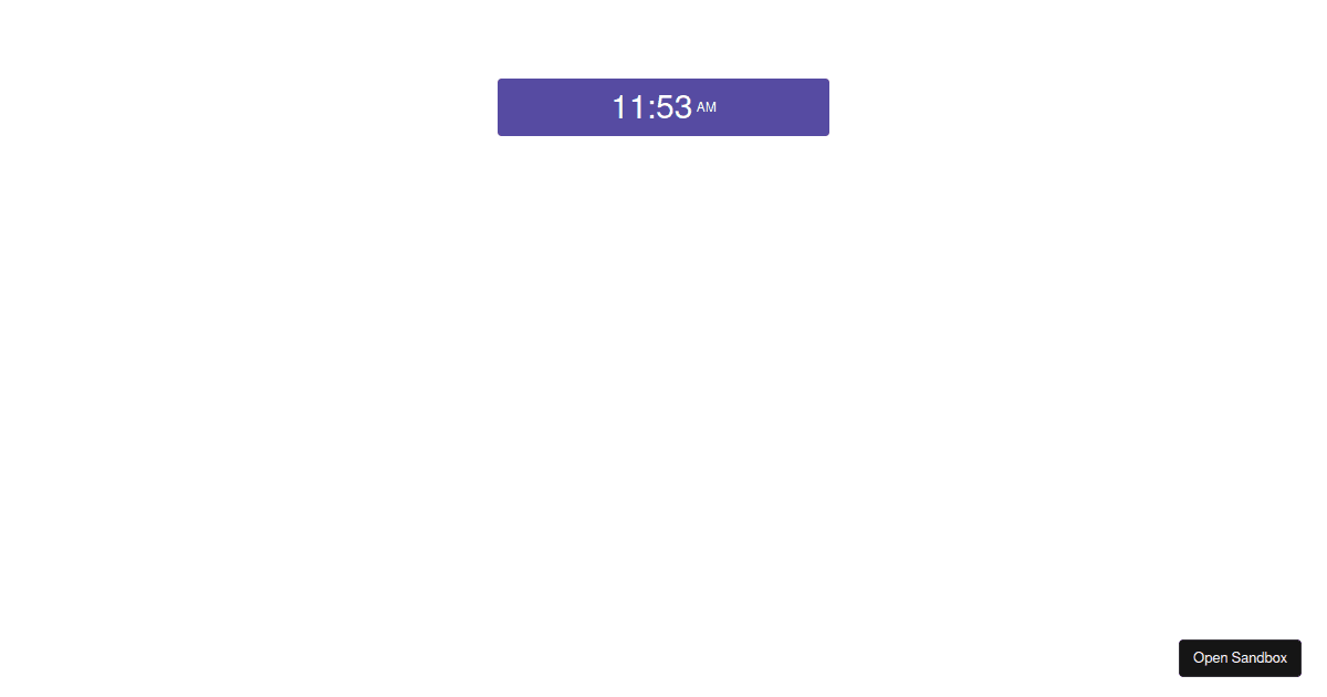 Styled time picker - Codesandbox