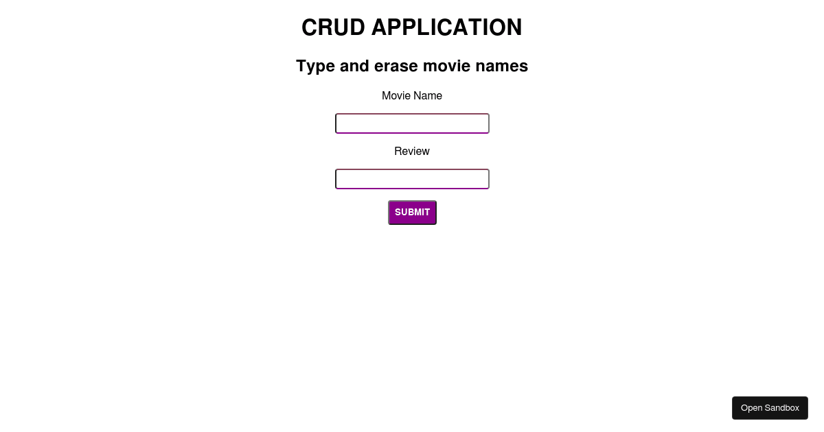 crud with reactjs nodejs mysql (forked) - Codesandbox