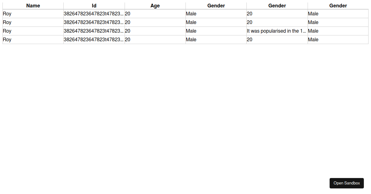 Column-resizer in React (forked) - Codesandbox