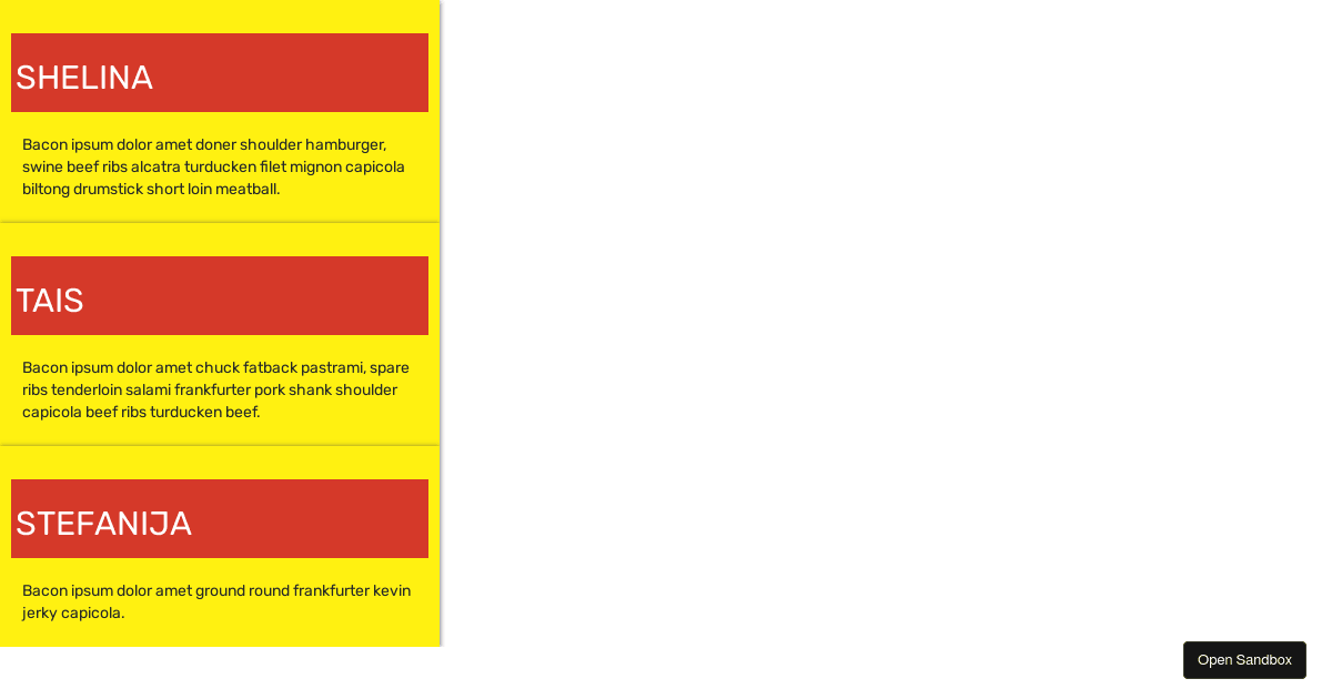 Learning React Components - Codesandbox