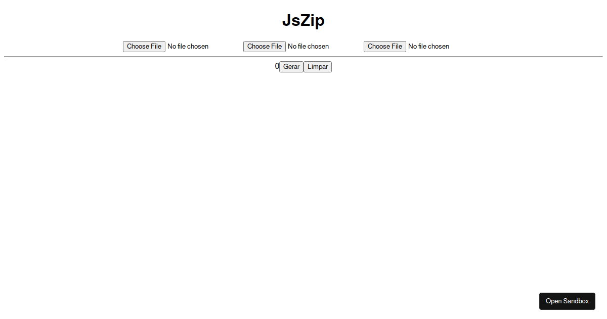 jszip-test - Codesandbox