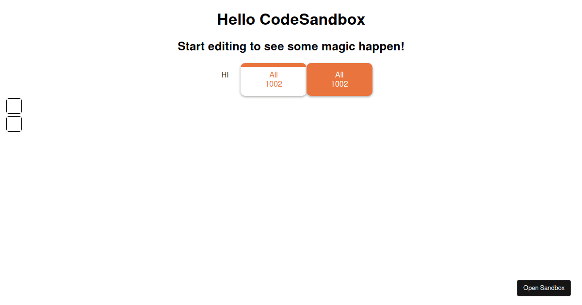 button css - Codesandbox