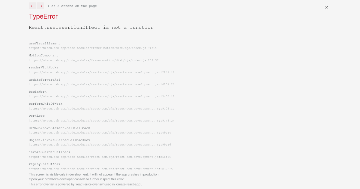 Framer Motion Css Variables Codesandbox