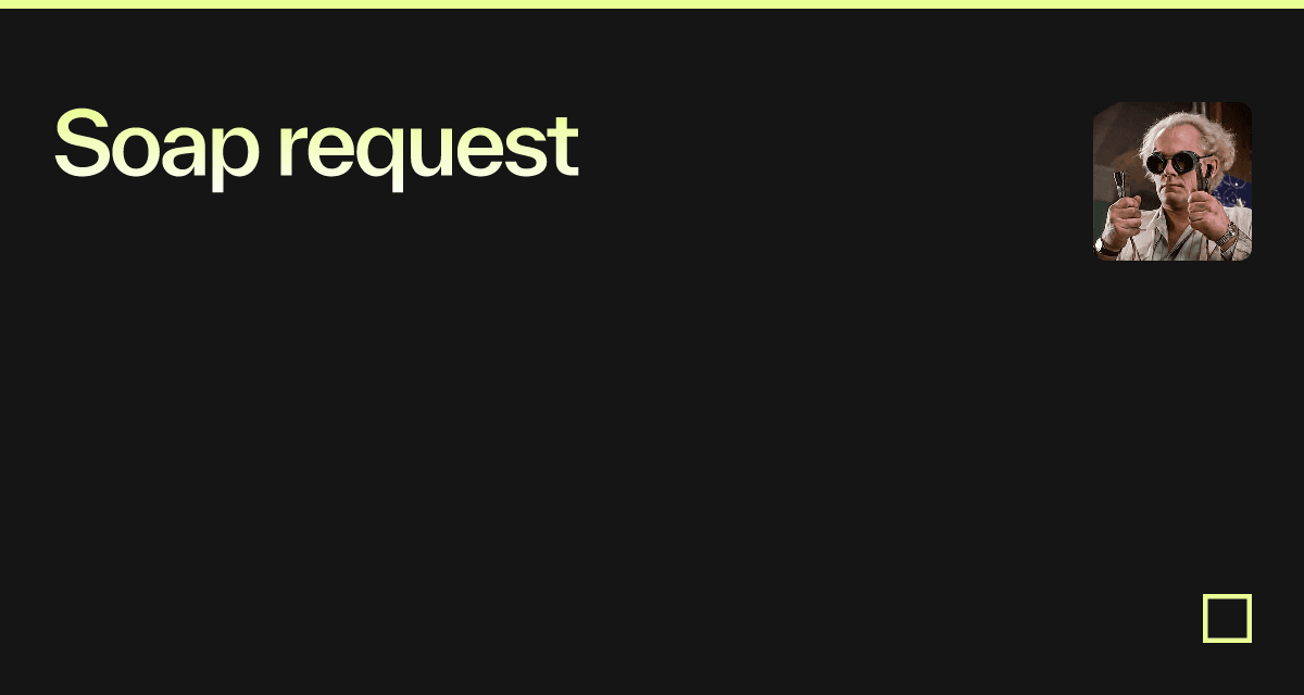 Soap request - Codesandbox