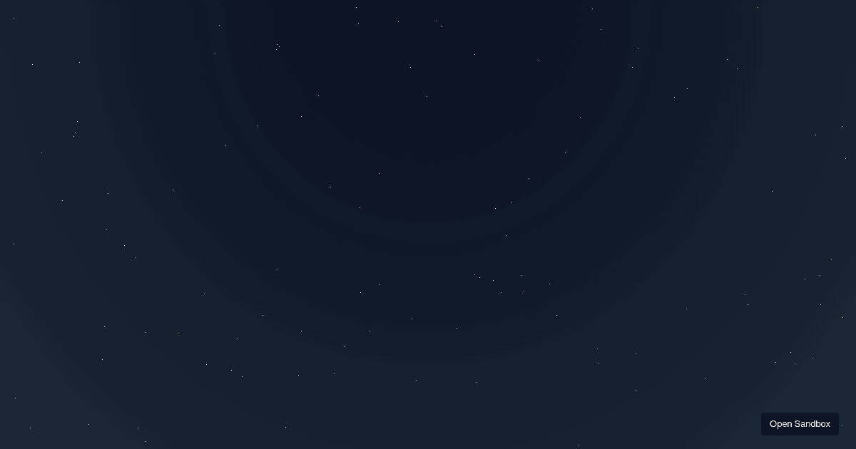 Meteor Shower - Codesandbox