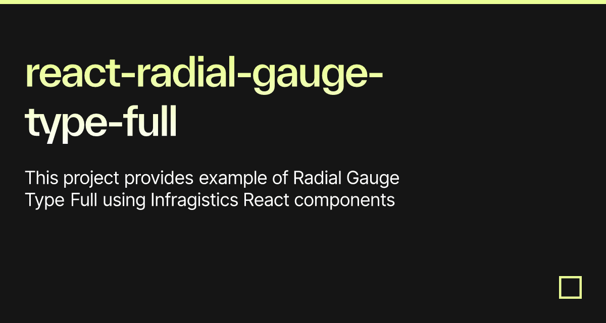 react-radial-gauge-type-full - Codesandbox