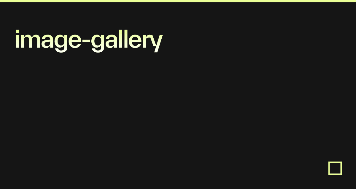 image-gallery - Codesandbox