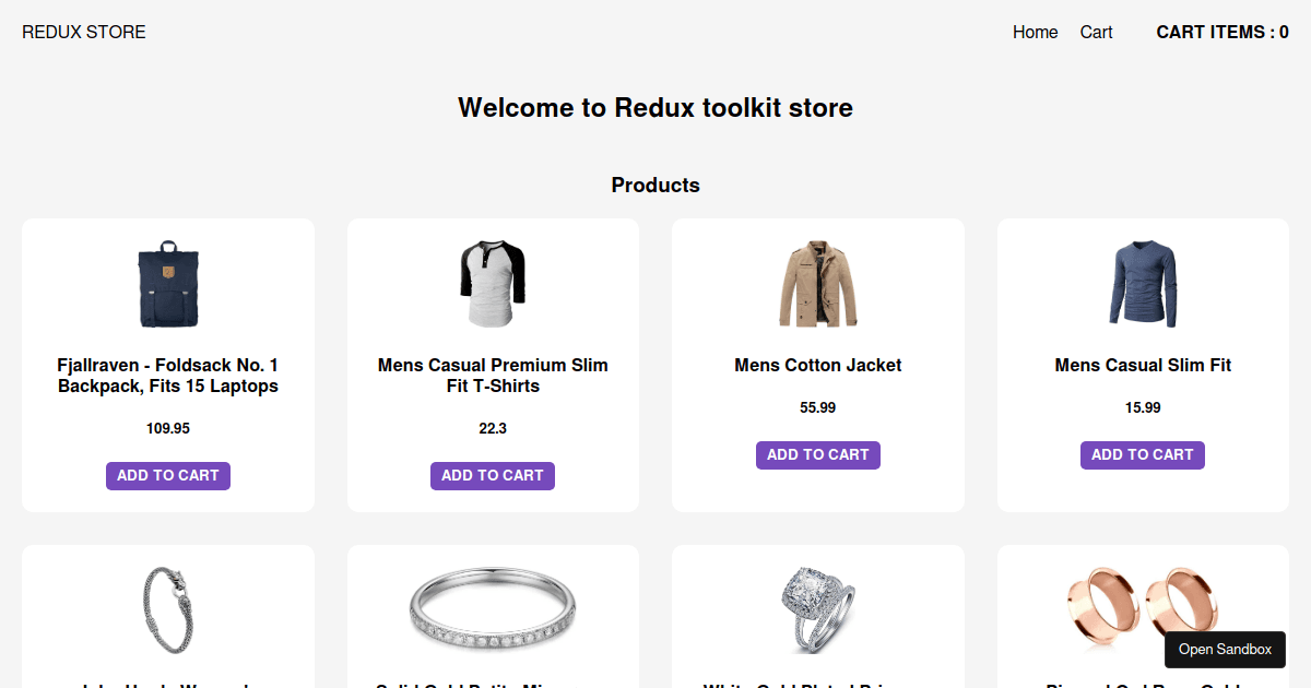 redux-toolkit - Codesandbox