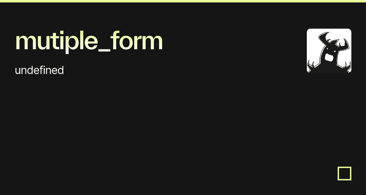 mutiple_form - Codesandbox