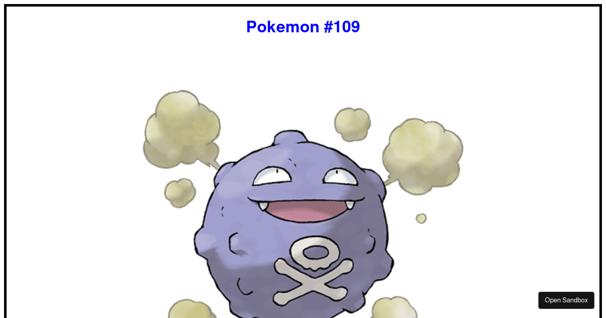 pokemon generator - Codesandbox