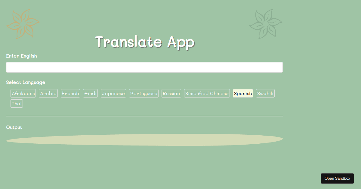 react (forked) - Codesandbox