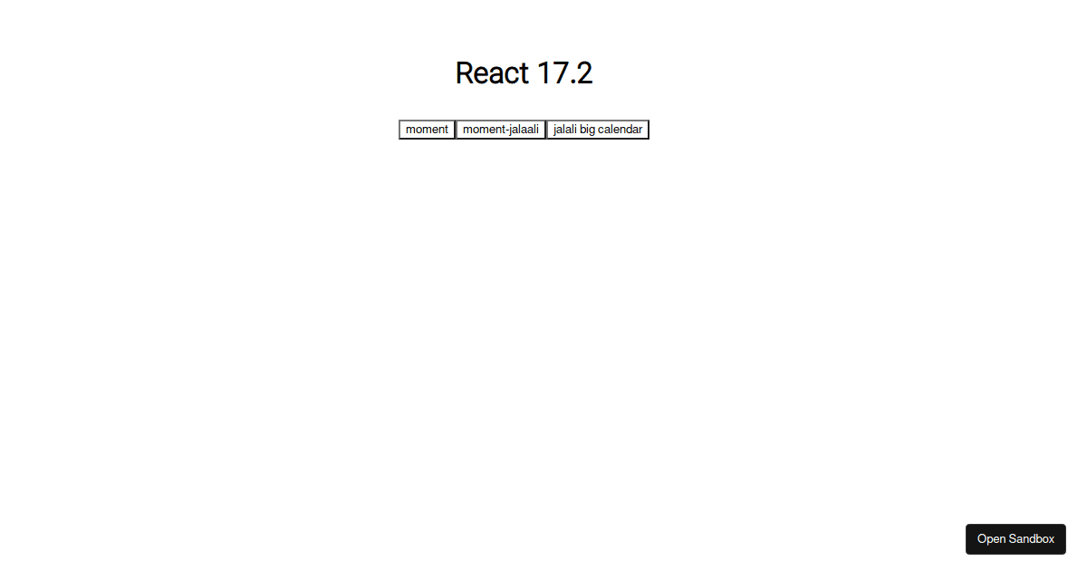React Typescript Big Calendar Codesandbox