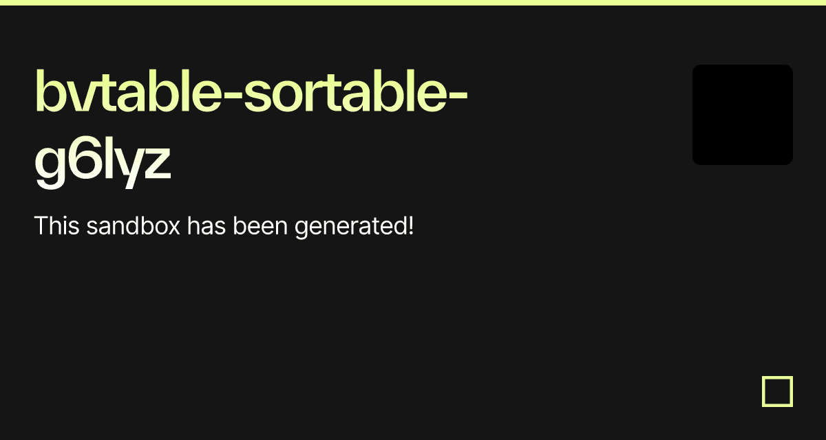 bvtable-sortable-g6lyz - Codesandbox