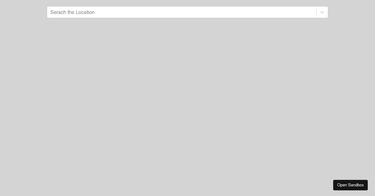 React Weather App Codesandbox 
