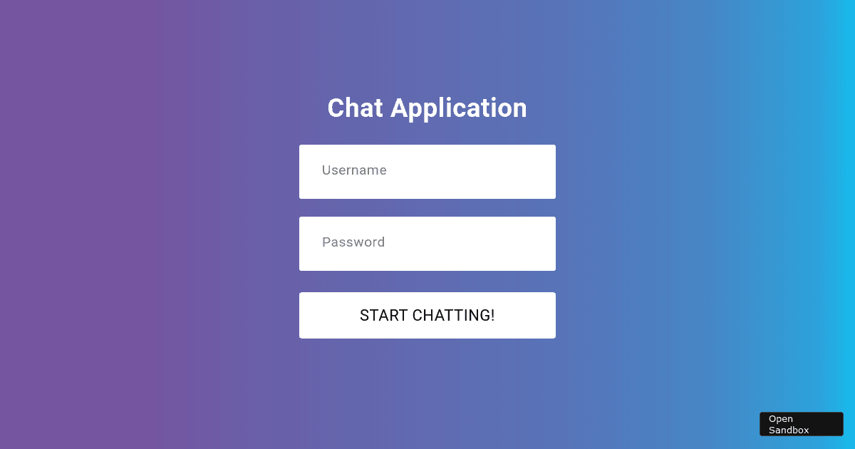 react_chat_app - Codesandbox
