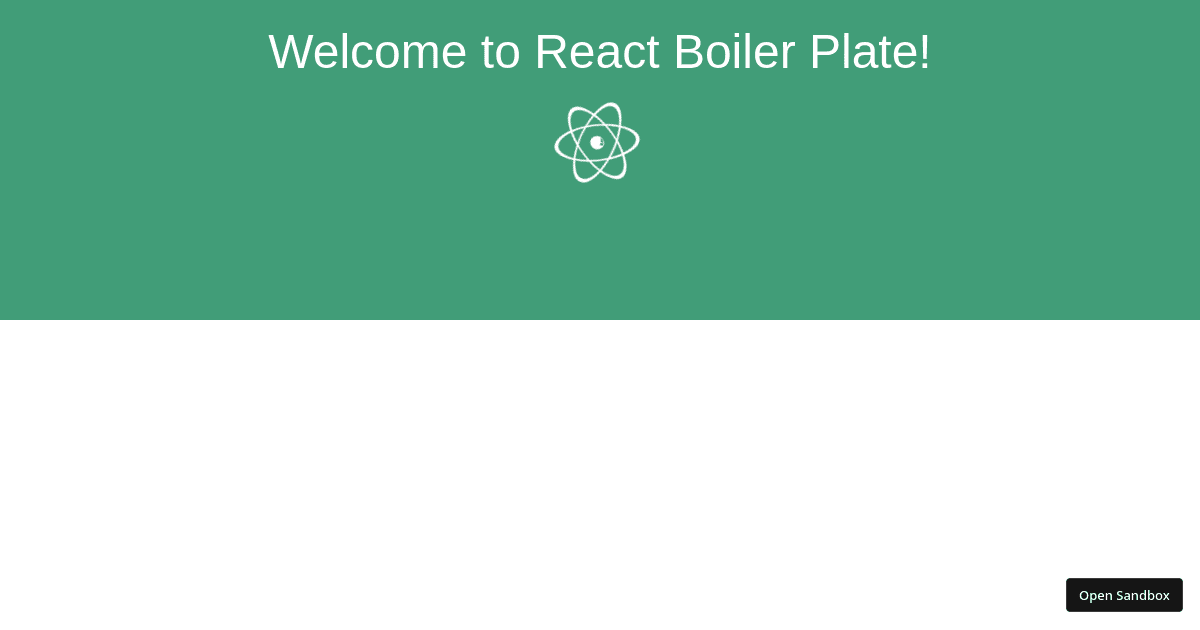 react-boilerplate - Codesandbox